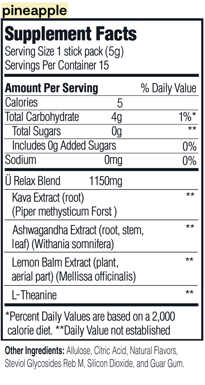 Ü Relax | Kava Drink | Relaxation On Demand | Calming Co.